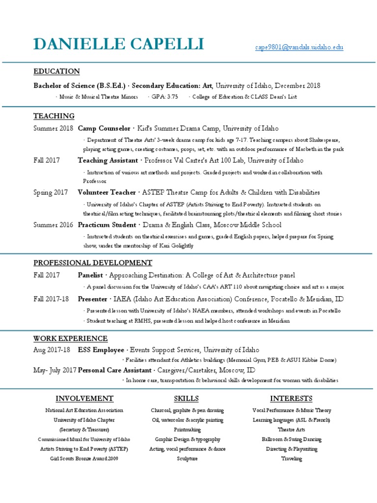 General Teaching Resume | PDF | Teachers | Behavior Modification