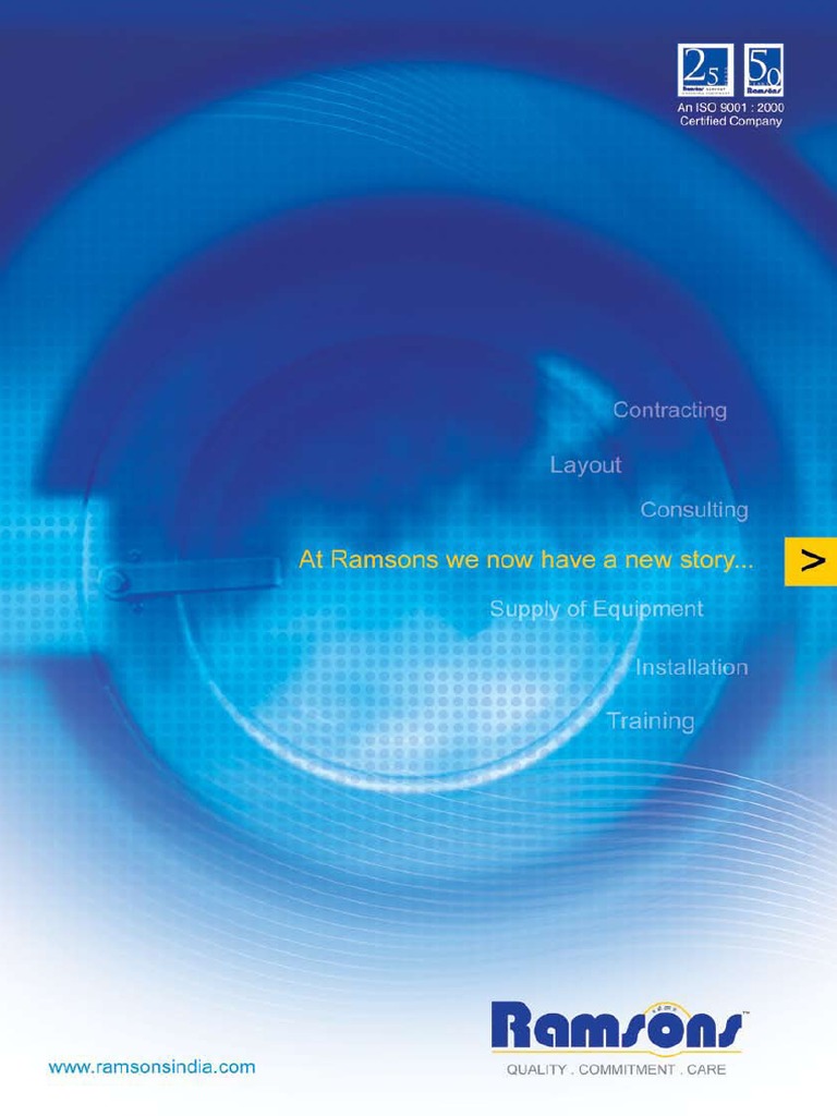 Ramsons Comprehensive Brochure PDF | PDF | Steam | Seam (Sewing)