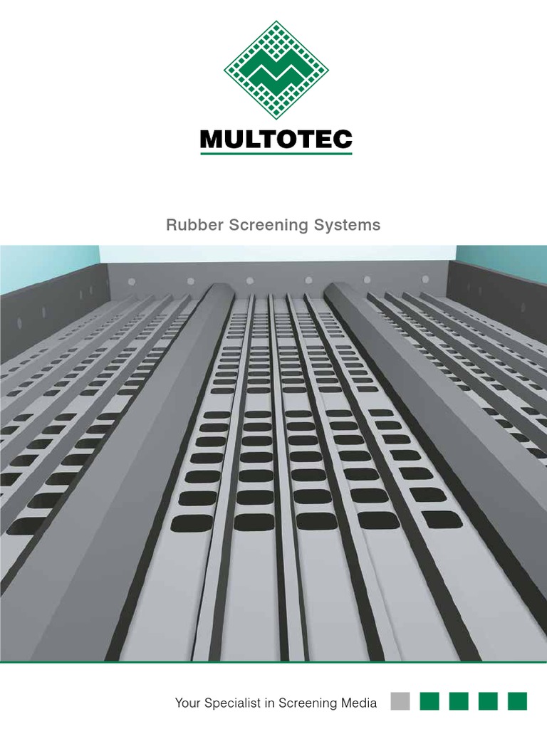 Multotec Rubber Screening Brochure PDF | PDF | Equipment | Manufactured ...