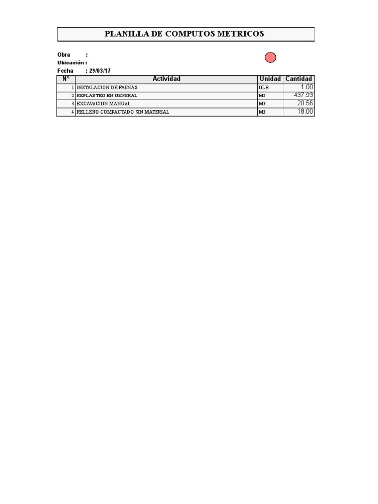 Computo Metrico Victor | PDF | Materiales de construcción | Edificios y estructuras