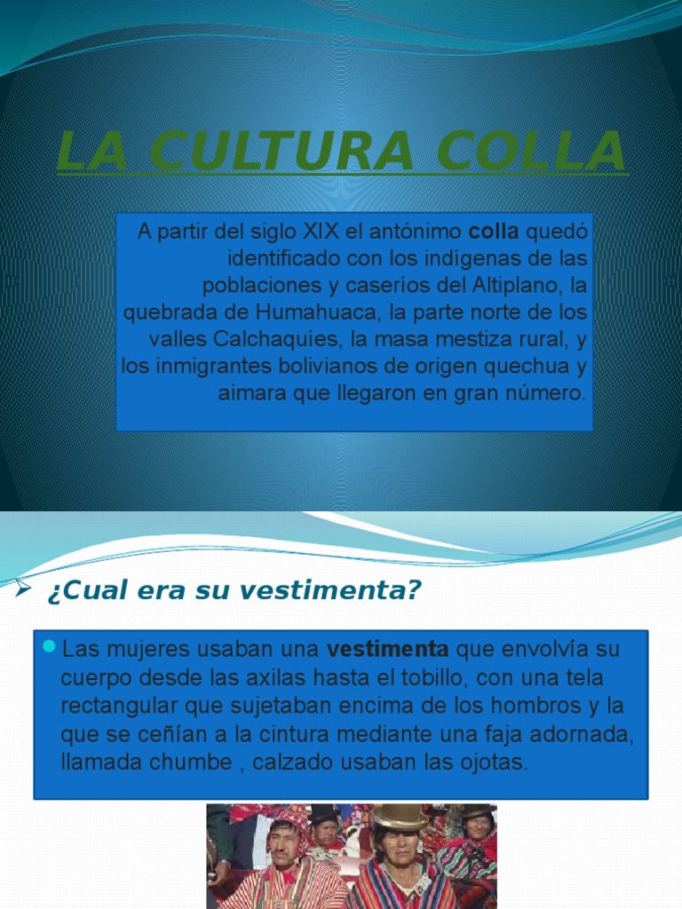 Vestimenta y cultura de los Collas | PDF | América del Sur | Pueblos Indígenas de las Américas