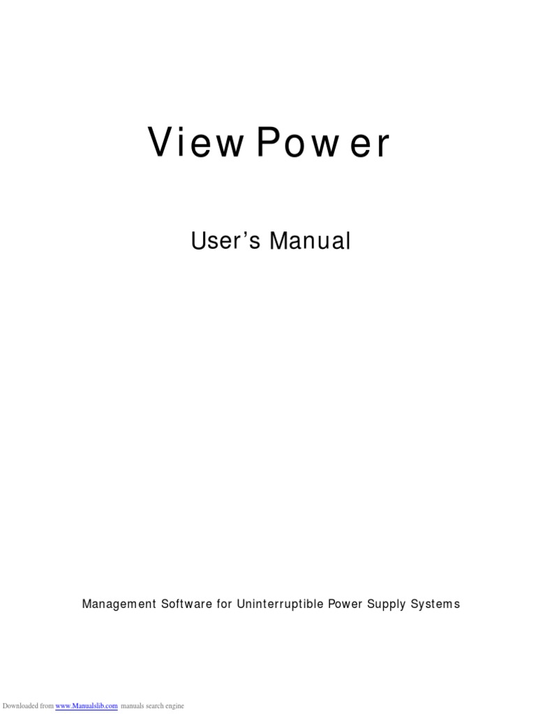 Viewpower: User'S Manual | PDF | Icon (Computing) | Graphical User Interfaces