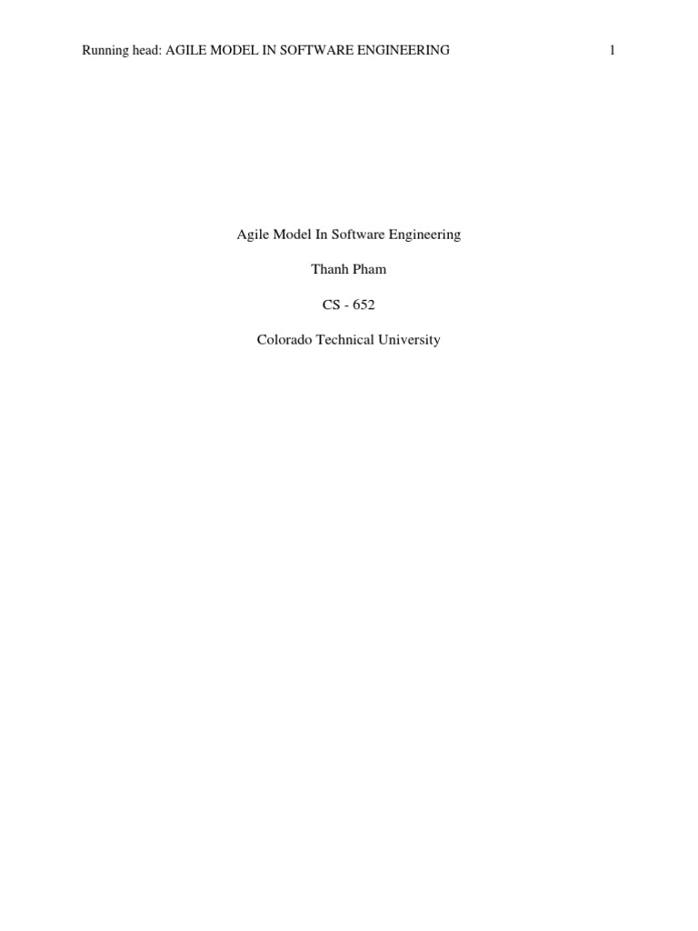 Agile Model in Software Engineering | PDF | Agile Software Development ...