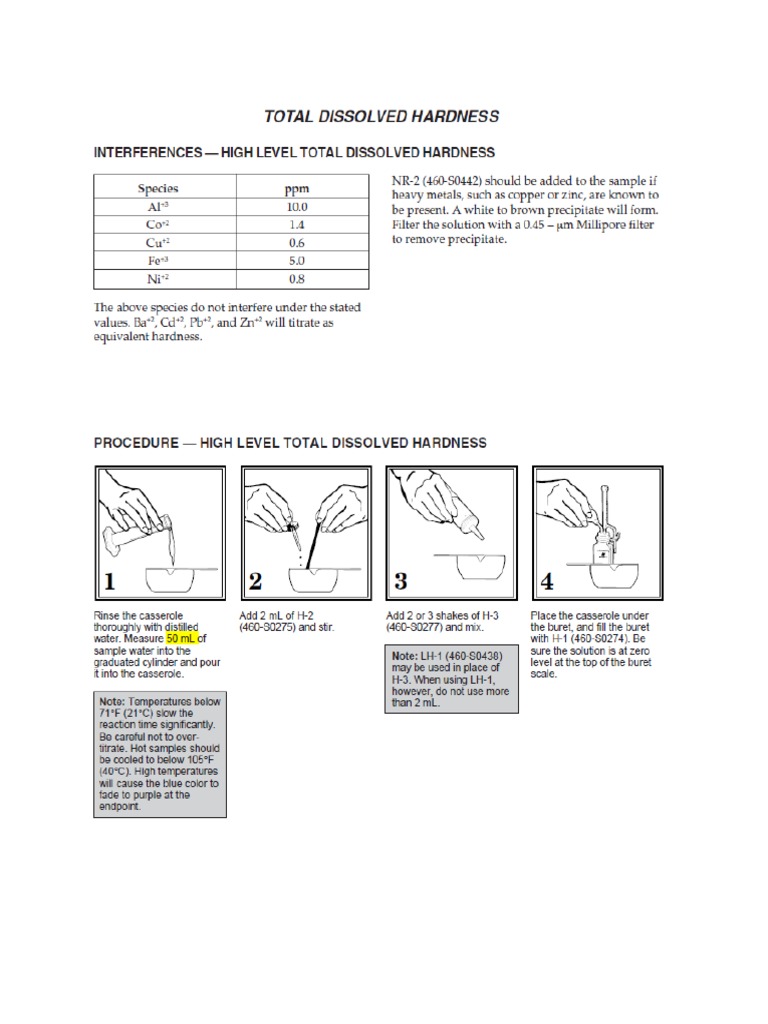 Water Testing Procedures NALCO | PDF