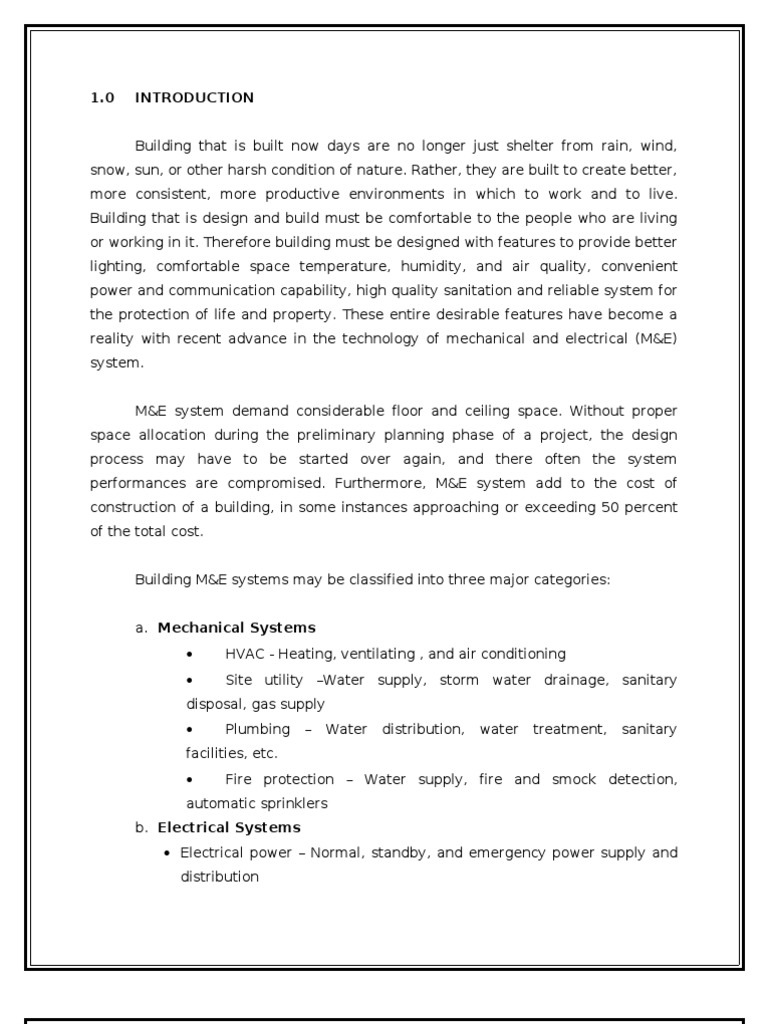 MECHANICAL & ELECTRICAL REPORT Project 2010 | PDF | Incandescent Light ...