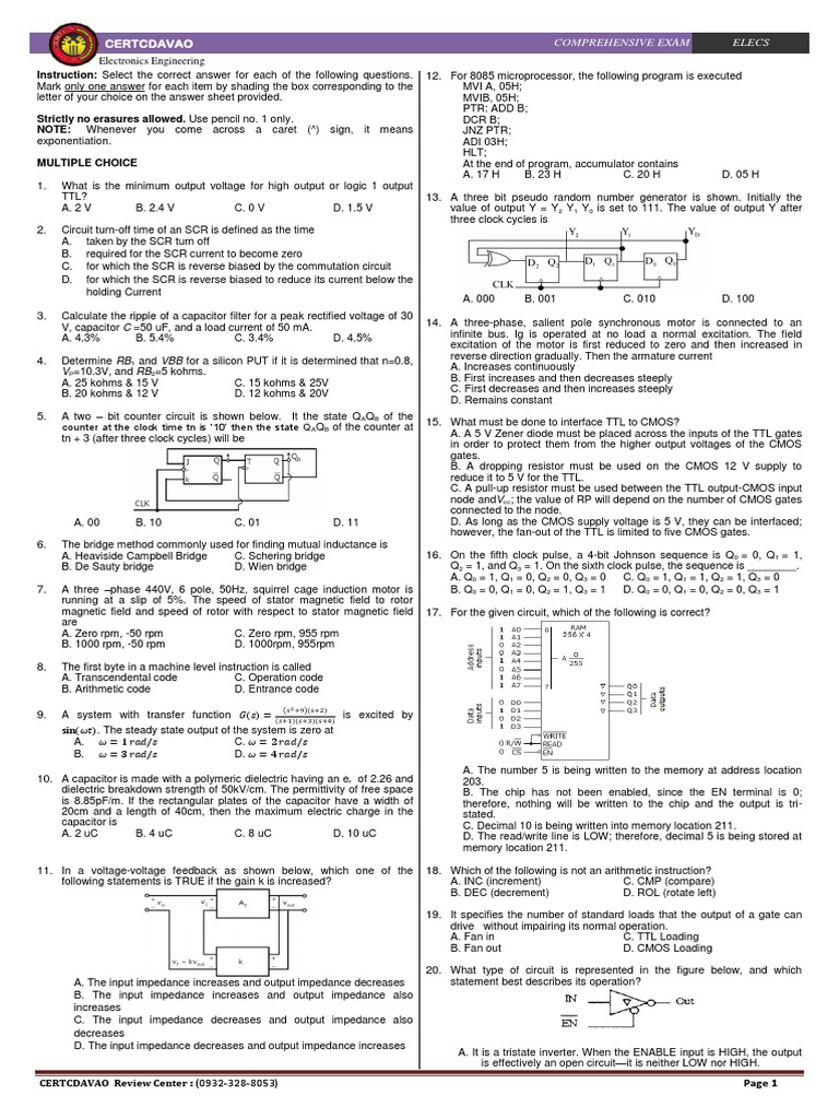 CE Elex | PDF | Cmos | Amplifier