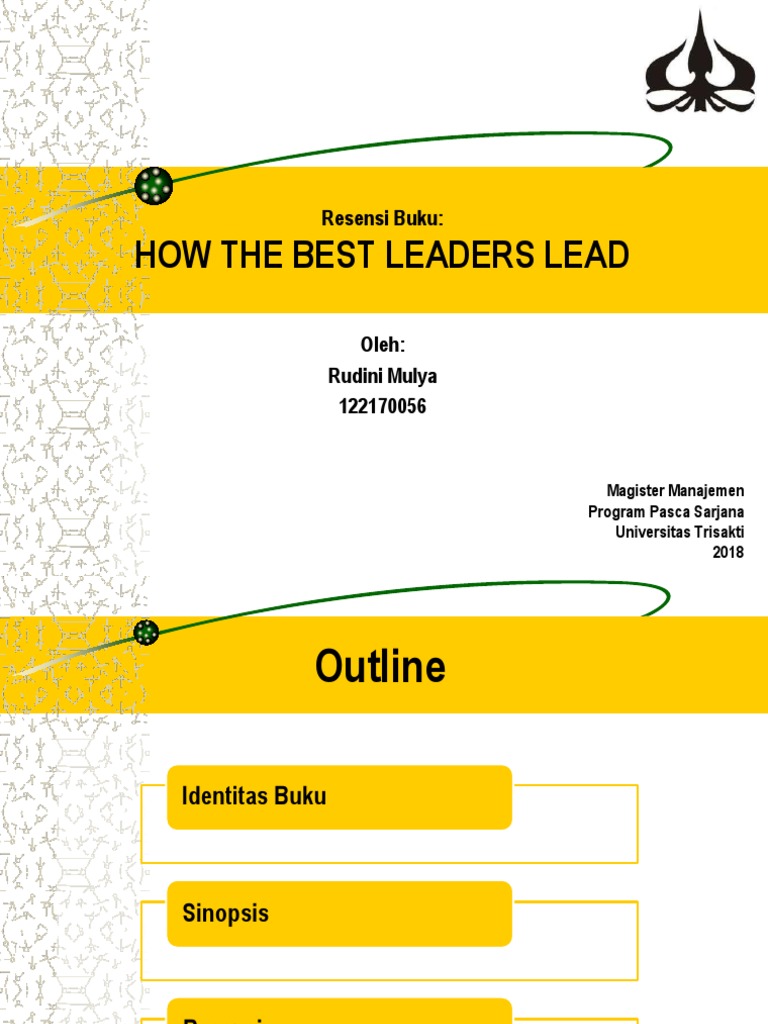 Review Buku - How The Best Leaders Lead | PDF