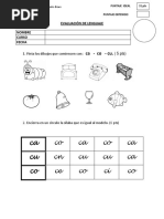 Prueba Ce, Ci, Gue, Gui, Que Qui | PDF | Artes del Lenguaje y ...