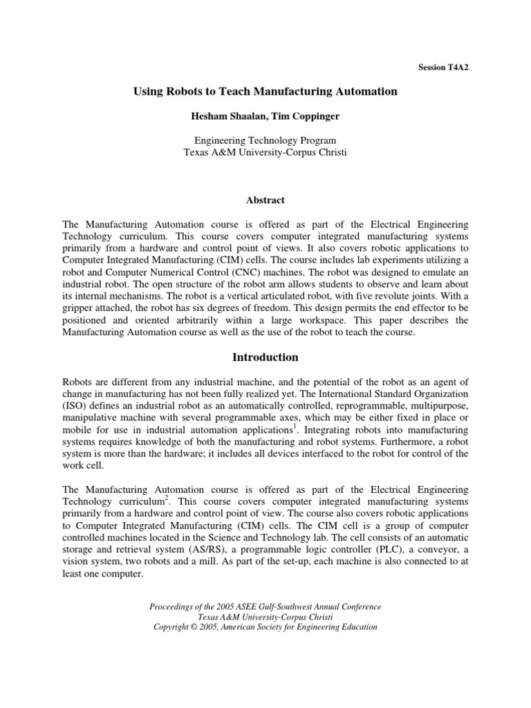 Robotic Arm Lab | PDF | Robot | Robotics