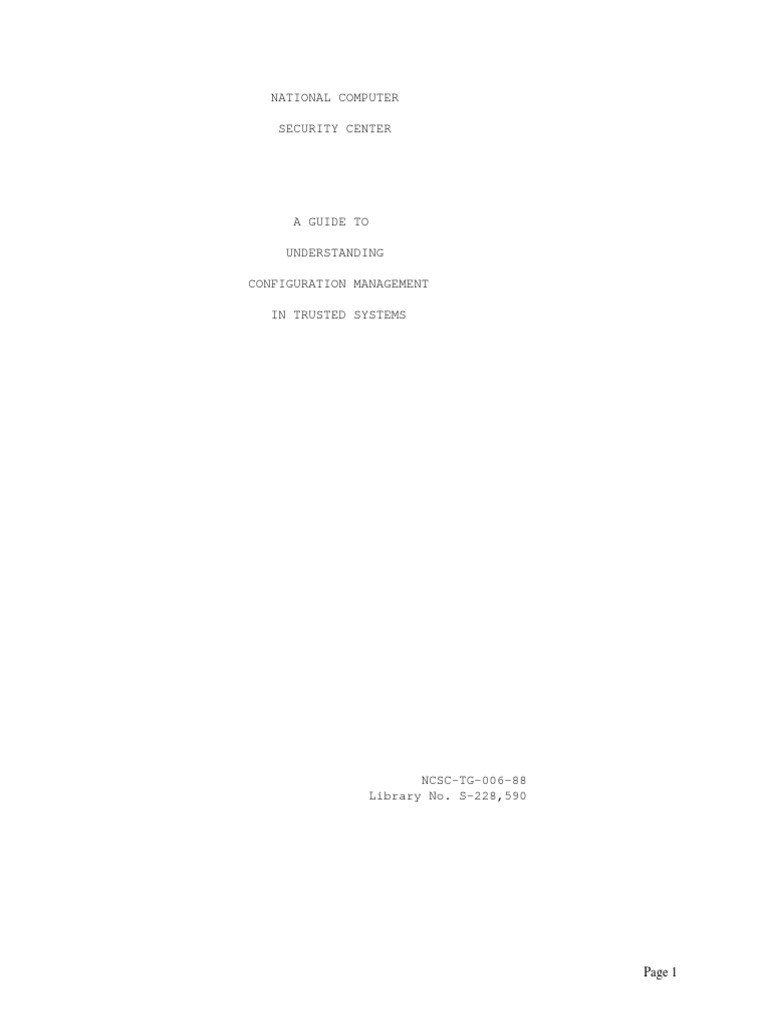 NCSC TG 005 | Download Free PDF | Audit | Documentation