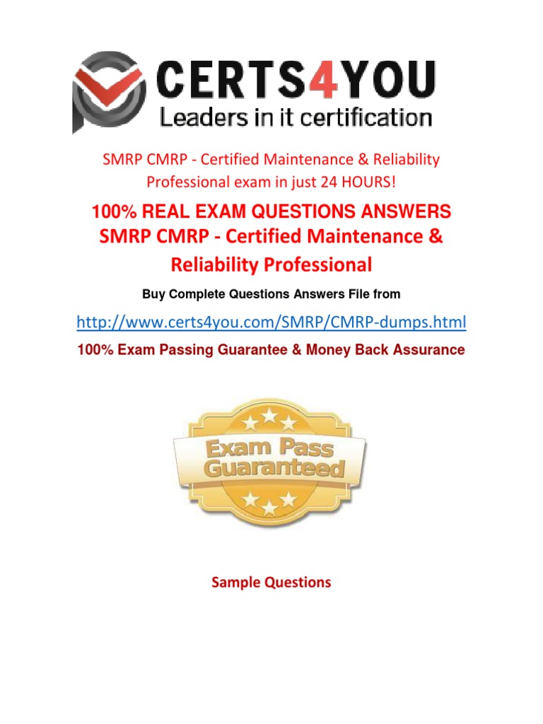 CMRP Practice Test PDF | PDF | Reliability Engineering | Economies