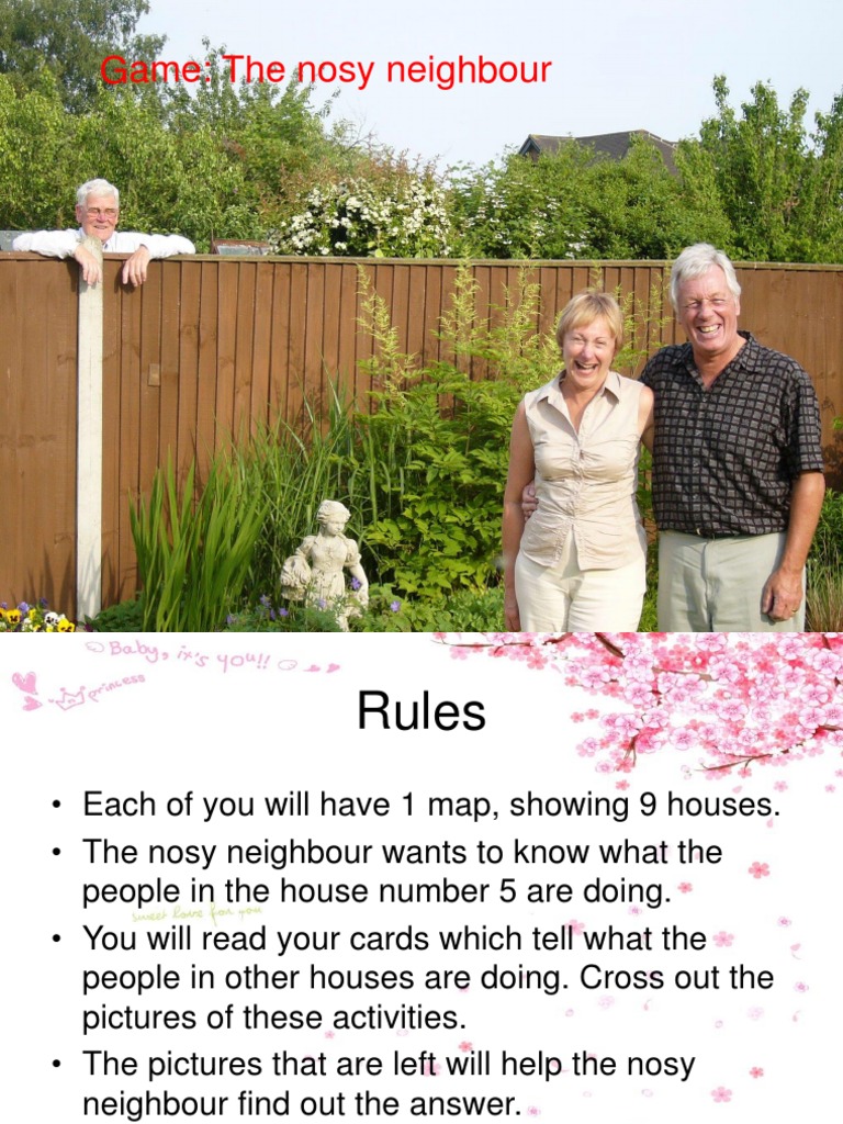 Game: The Nosy Neighbour | PDF