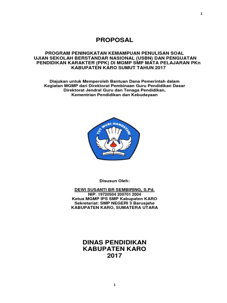 Proposal MGMP PKN | PDF