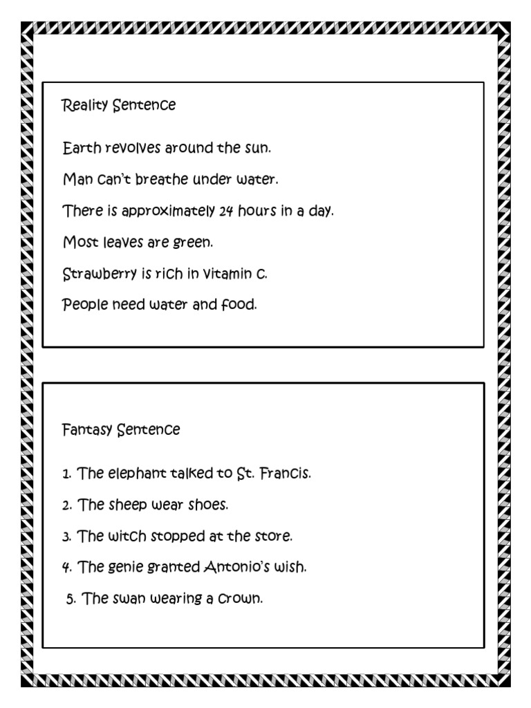Reality Sentence | PDF | Metaphor
