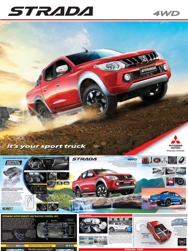 Strada 4WD: Power Meets Comfort | PDF | Four Wheel Drive | Anti Lock ...