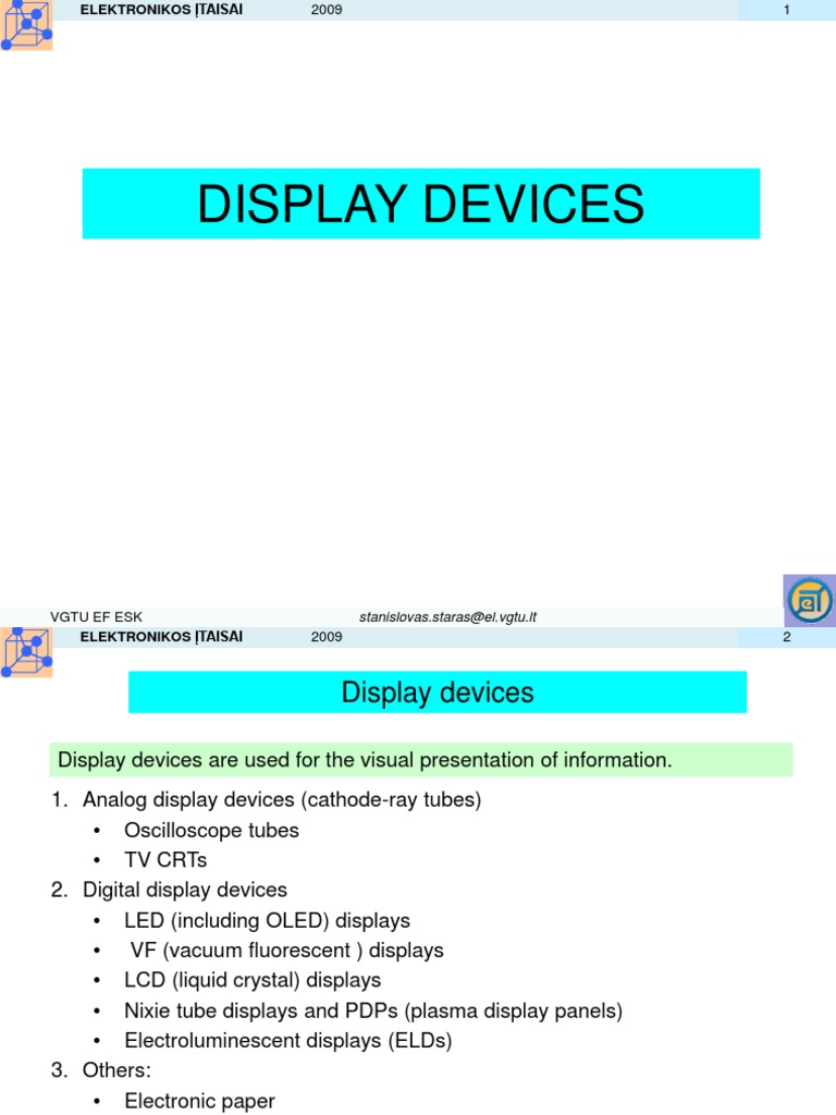 Principles and Components of Cathode Ray Tubes | PDF | Liquid Crystal ...
