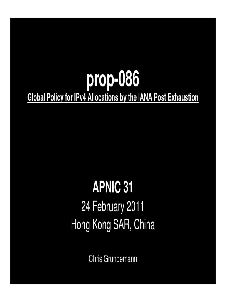 Prop 086.grundemann | PDF | Network Layer Protocols | Internet