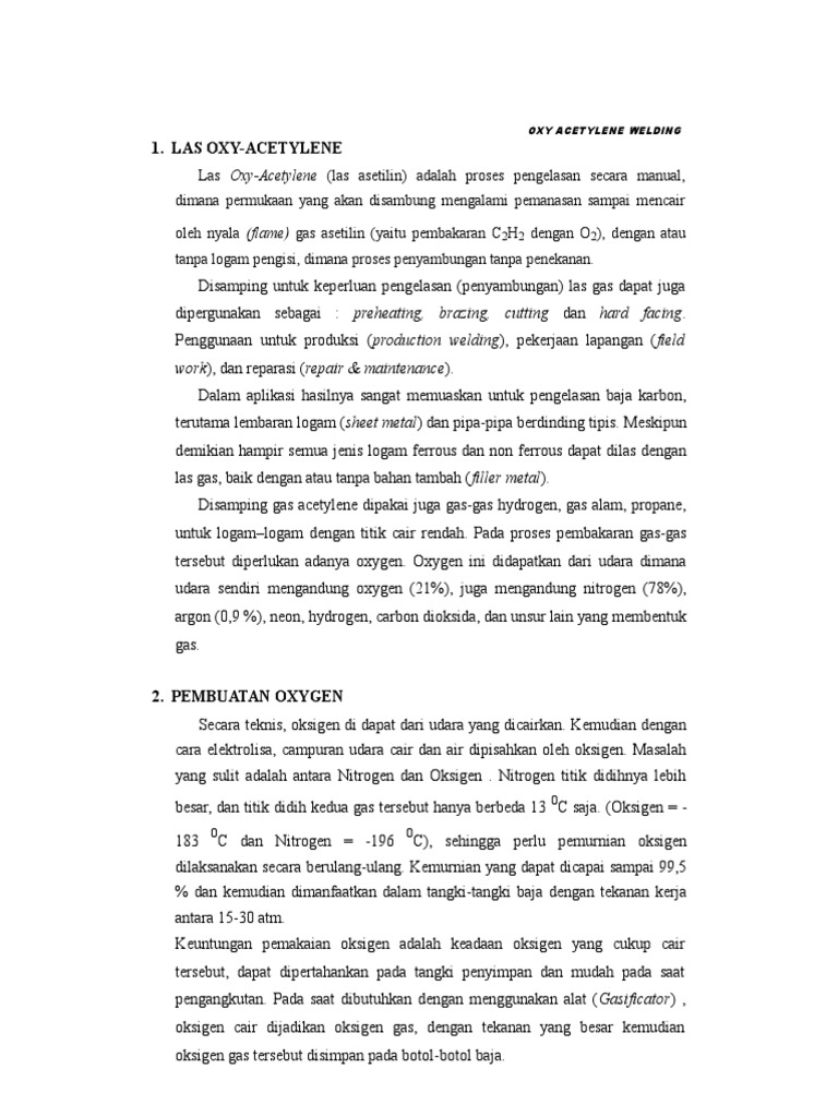 LAS OXY Acetylene | PDF