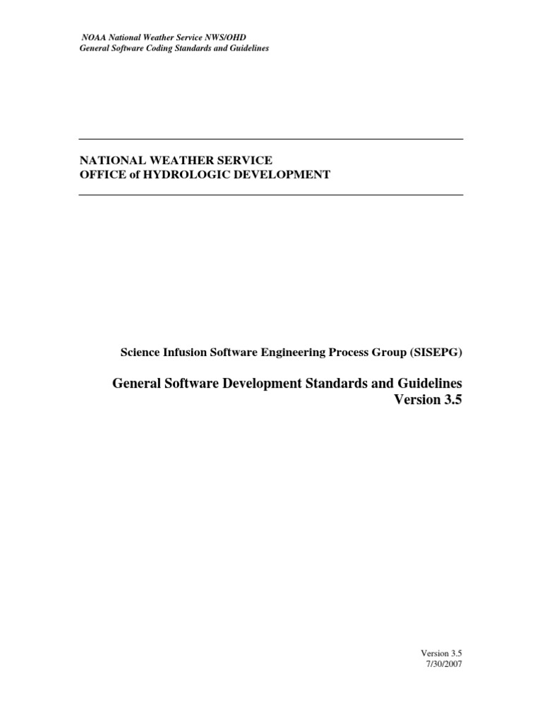 Guidelines For Developing Maintainable And Efficient Software At The