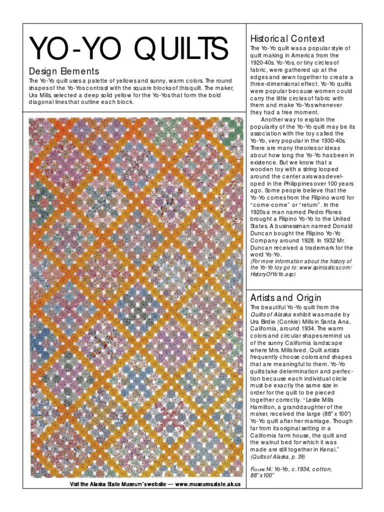 YoYo PDF | PDF | Quilt | Textile Arts