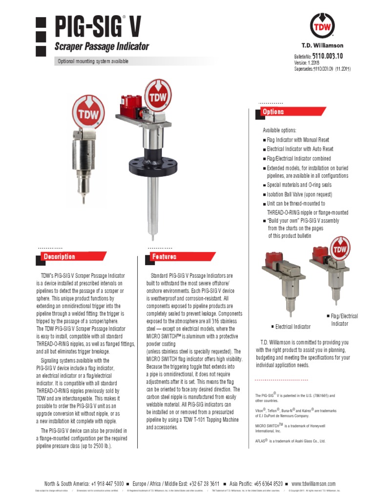 5110.003.10 PIG-SIG v Pig Passage Indicator FINAL | Ultimate Tensile ...