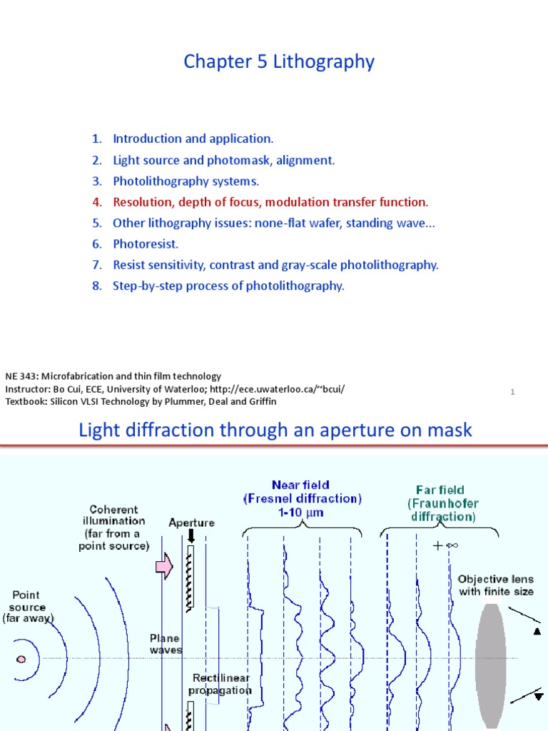 Chapter 5 Lithography - II | PDF | Photolithography | Angular Resolution