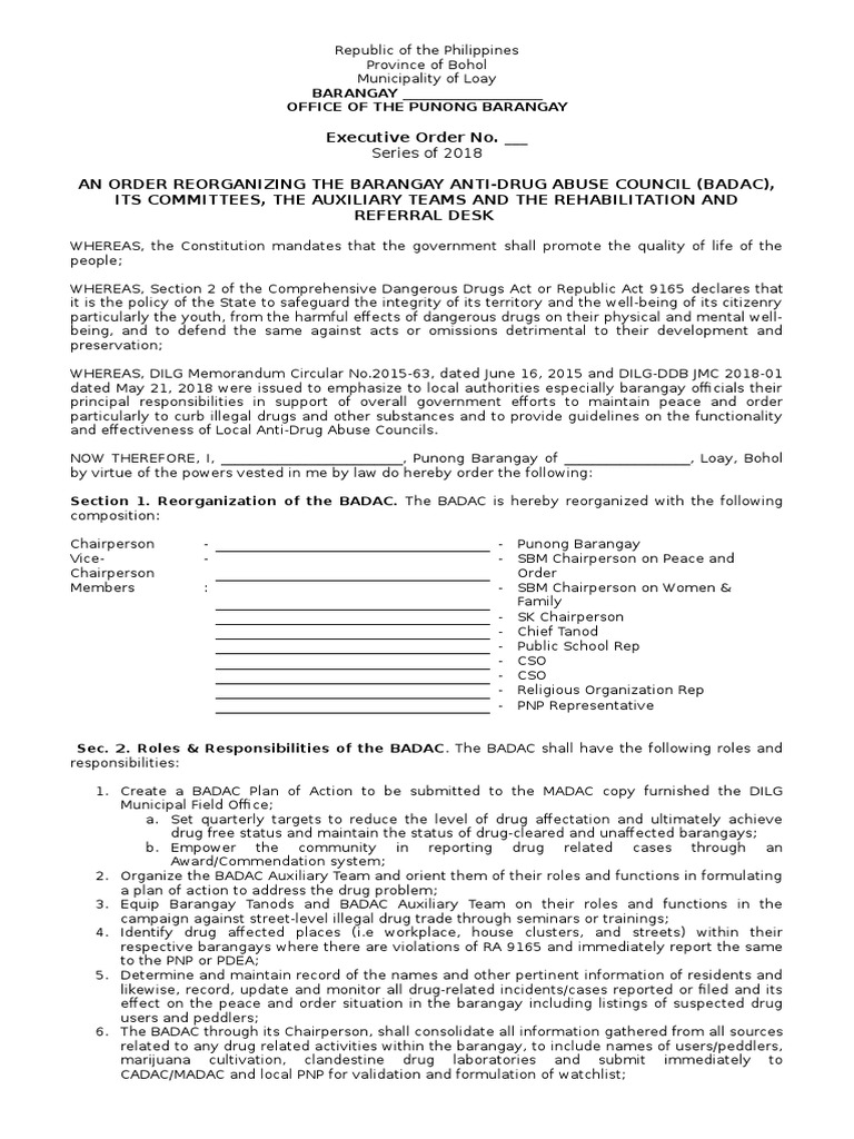 BADAC Eo | PDF | Substance Abuse | Drug Rehabilitation