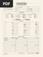 VTM 5e Character Sheet | PDF