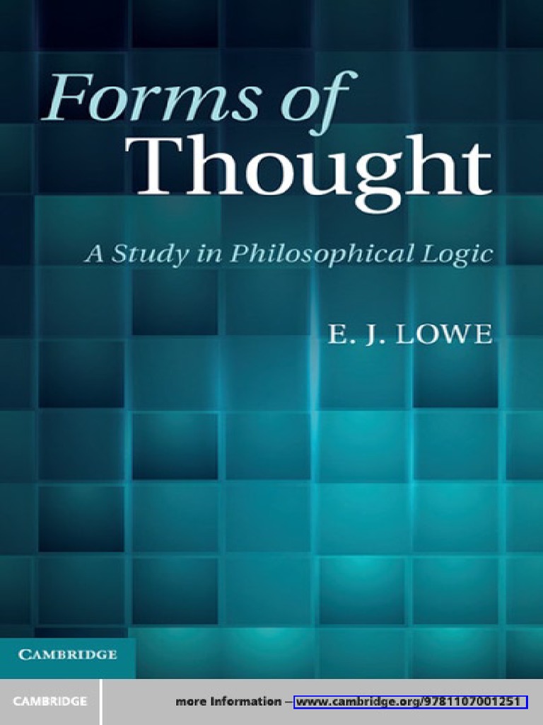 Forms of Thought | PDF | Modal Logic | Logic