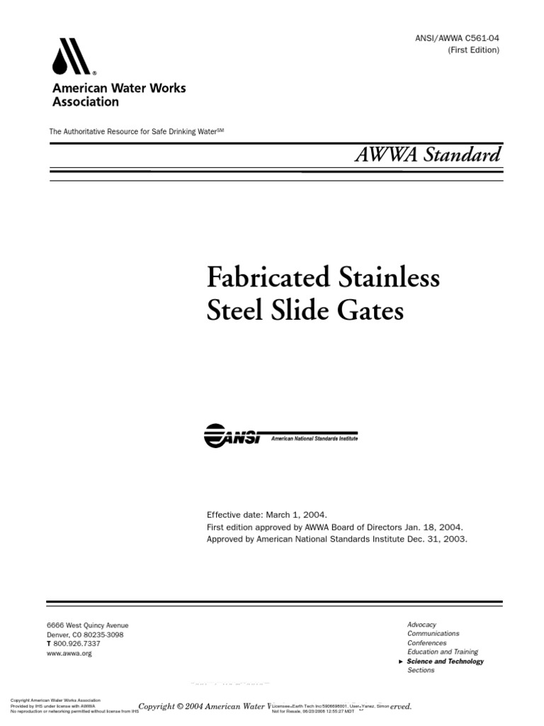 Fabricated Stainless Steel Gates | PDF | Specification (Technical ...