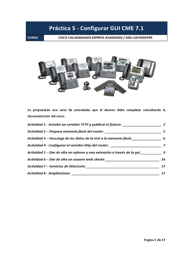 Configuración de GUI CME | PDF | Protocolo de Transferencia de ...
