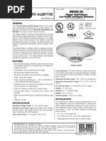 Ziton ZP730-2P Optical Smoke Detector | PDF | Sensor | Smoke