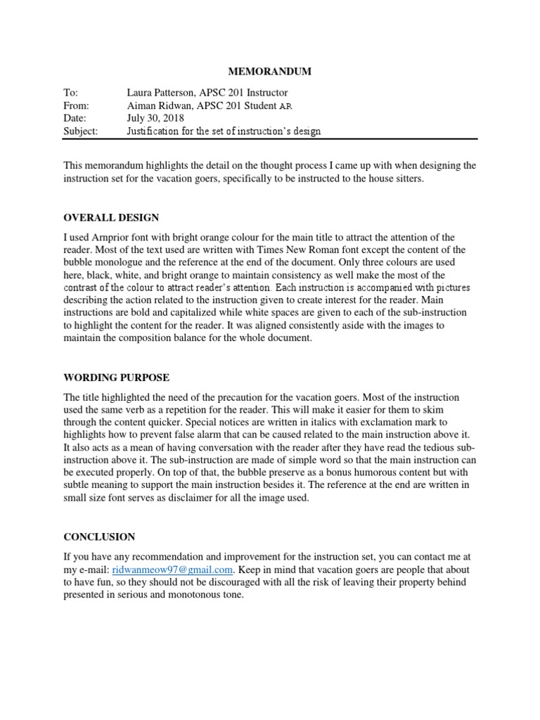 Persuasive Memorandum Example | PDF | Language Arts & Discipline