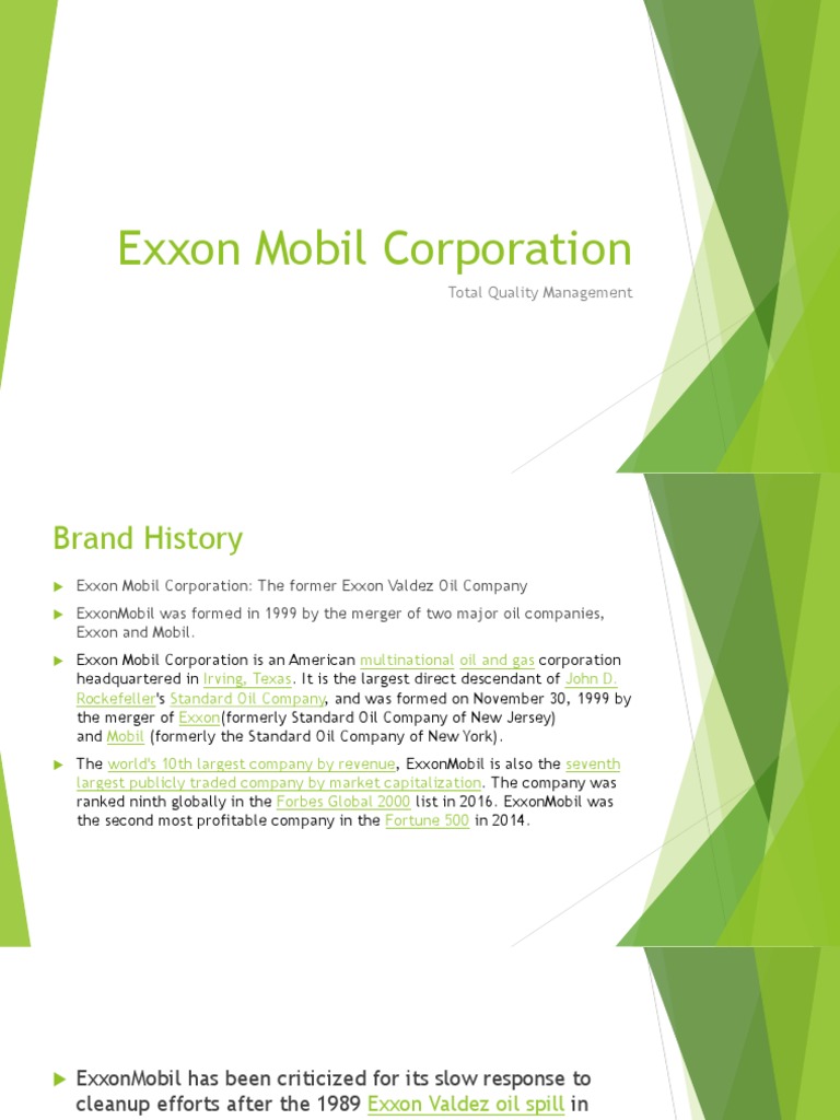 ExxonMobil TQM & OIMS Overview | PDF | Exxon Mobil | Energy And Resource