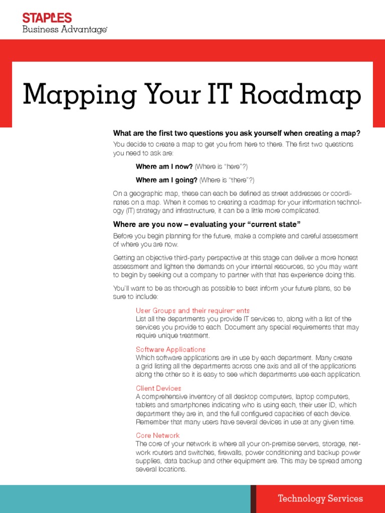 Mapping Your IT Roadmap | PDF | Computer Network | Information Technology