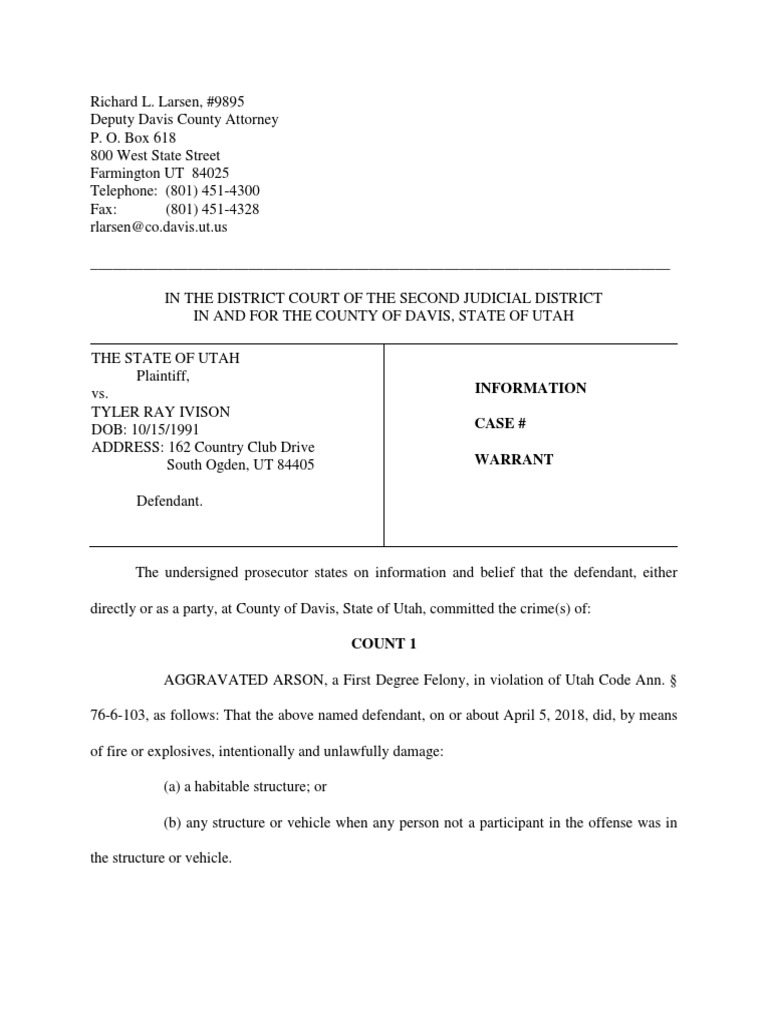 Tyler Ivison PC Statement | PDF | Assault | Law Enforcement Officer