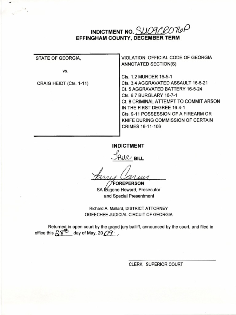Craig Heidt Indictment | PDF