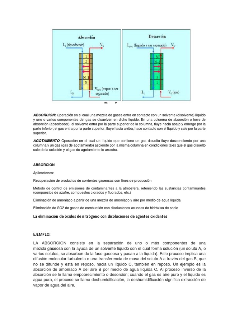 ABSORCIÓN | PDF | Absorción (Química) | Adsorción