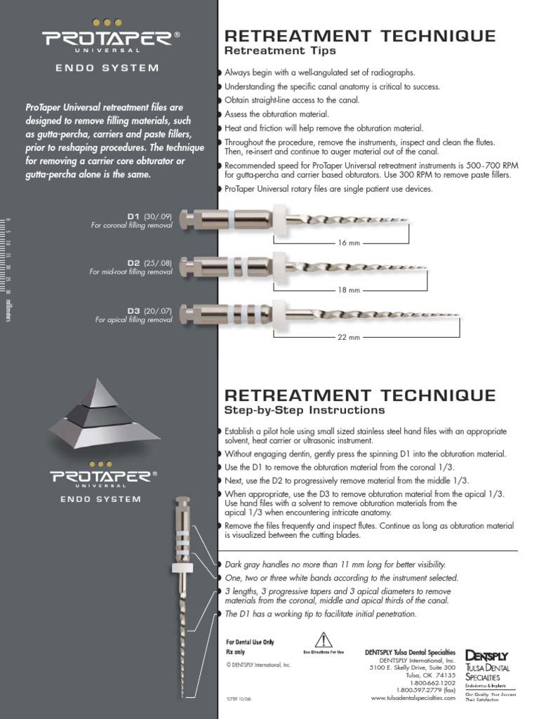 ProTaper Universal Retreatment Files rbfmtm6 en 1402 PDF | PDF | Nature