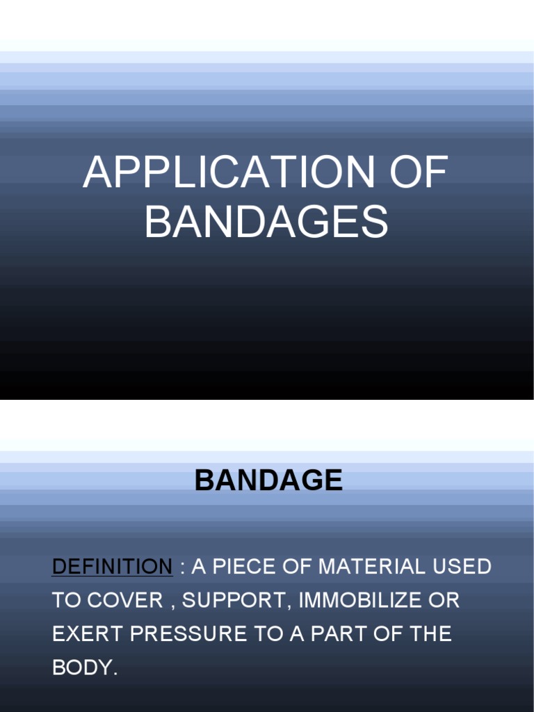Bandaging Techniques | PDF | Zinc Oxide | Nature