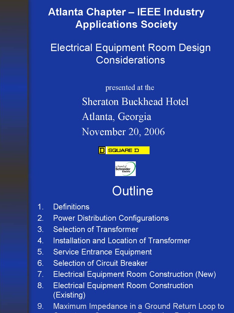 Electrical Equipment Room Design Considerations | PDF | Electrical ...