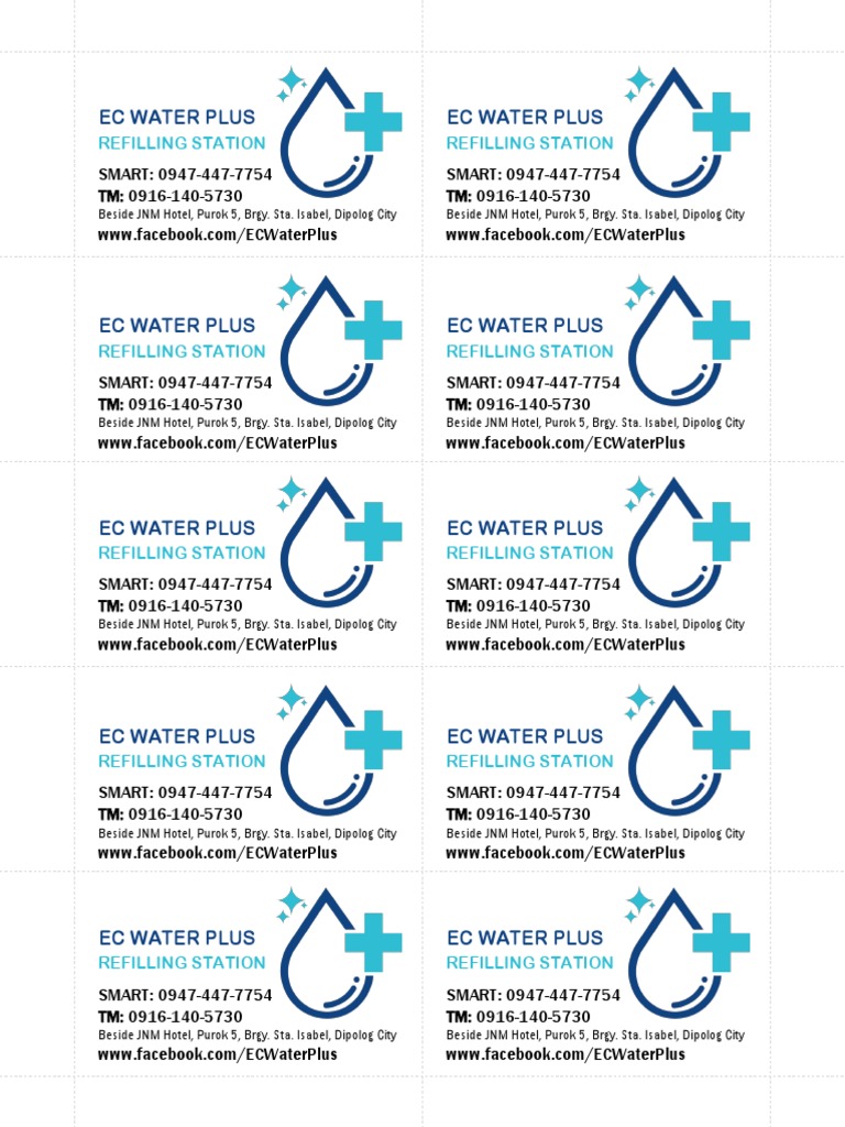 EC Water Plus Refill Station Info | PDF | Home & Garden