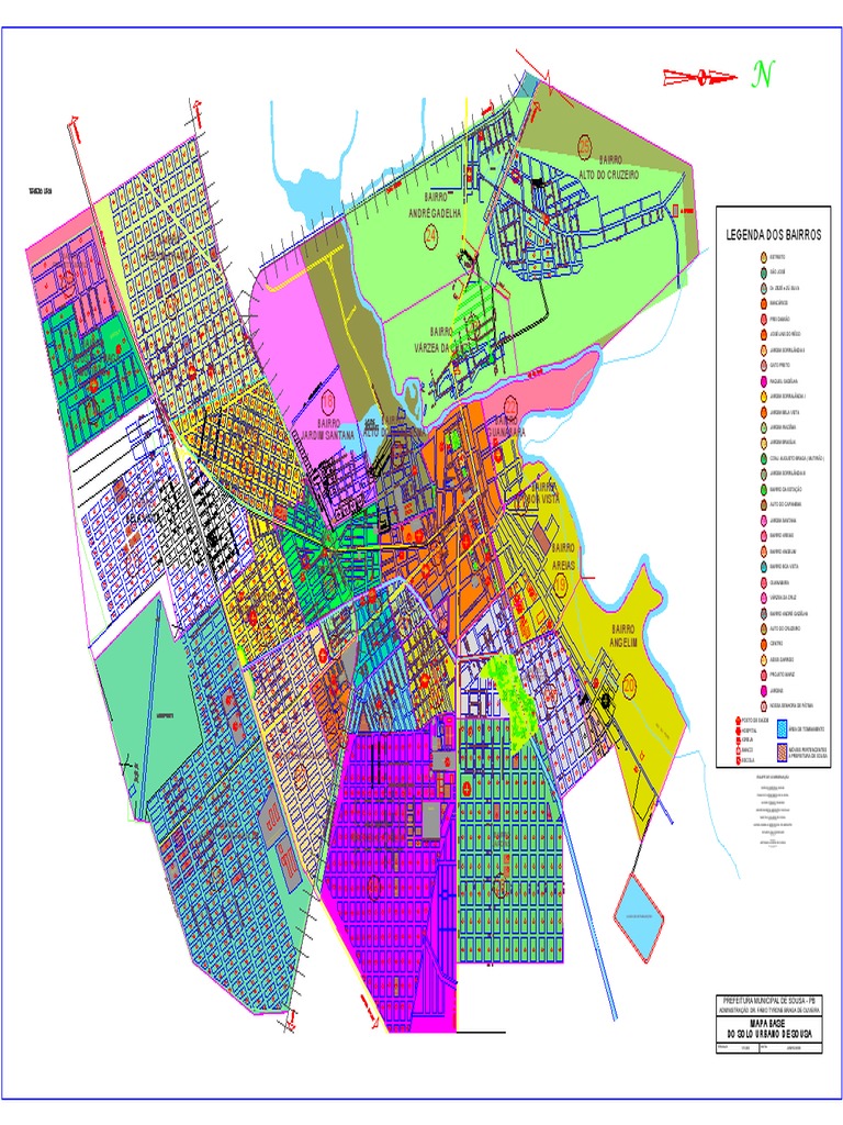Mapa Base Da Cidade de Sousa ATUAL | PDF | Esportes