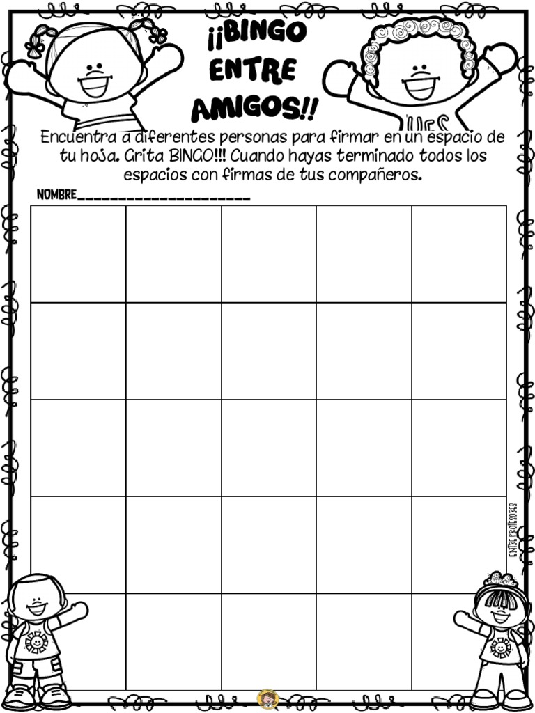 Bingo para Conocer a Compañeros | PDF