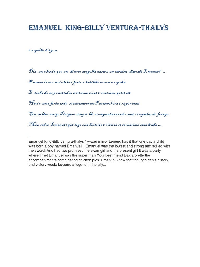 Emanuel King | PDF