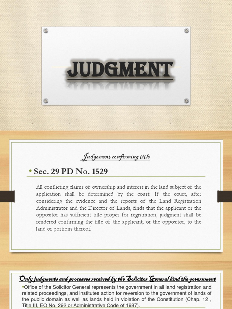 JUDGMENT | PDF | Res Judicata | Judgment (Law)