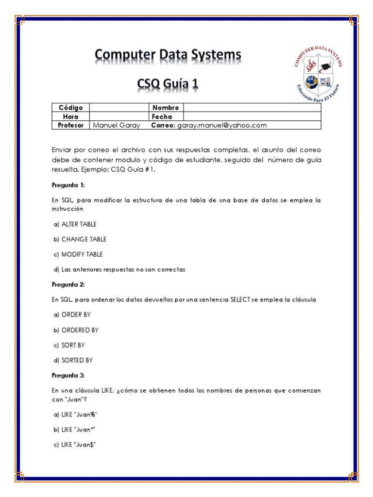 CSQ | PDF