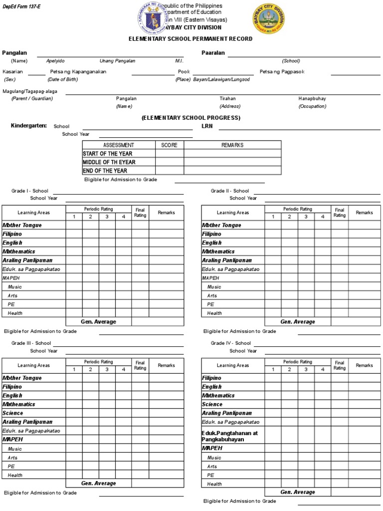 Form 137-E | PDF | Value (Ethics) | Behavioural Sciences