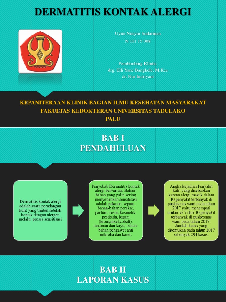 Dermatitis Kontak Alergi: Kasus dan Penanganan | PDF
