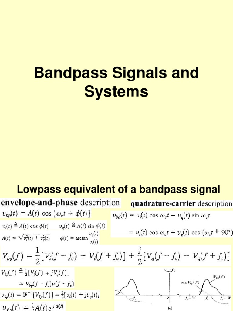 Bandpass Information | PDF | Frequency Modulation | Modulation